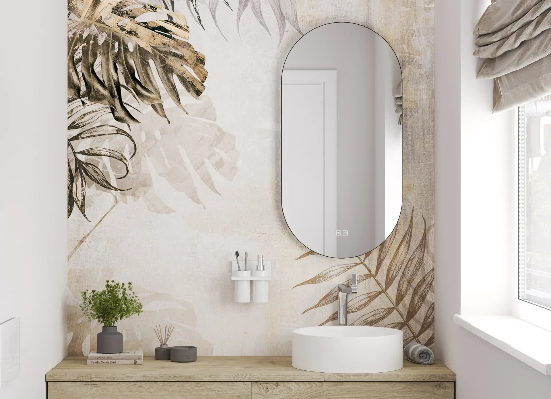 Gasten-wc-look: Zo zetten behang stijlvolle accenten in uw badkamer ...